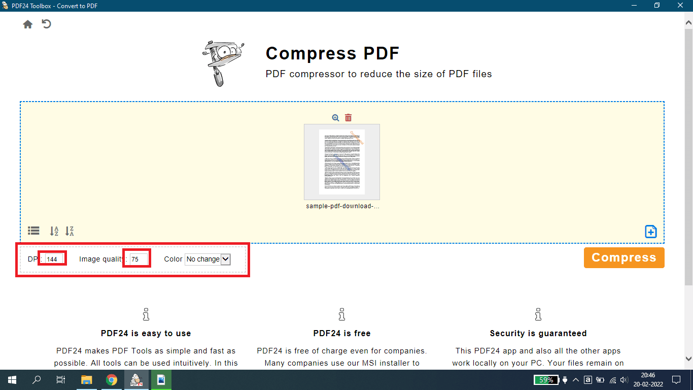 How to compress PDF file offline best way-2022 - SoftwareHope